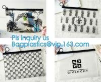 China slider zipper pvc pouch clear vinyl pvc Zip lockk bags, Custom Logo PVC Transparent Slider Zipper Flat Bag, clothes packin for sale
