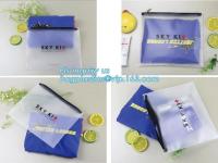 China nylon slider zipper pvc cosmetics bag, vinyl toiletry zipper bag pvc slider bag custom creative wholesale pvc transparen for sale