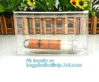 China 2.5 mil slider PVC bag, make-up packaged factory slider PVC cosmetics bag, Slider Closure Cosmetic Bottle Set Packing PV for sale