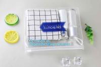 China vinyl toiletry zipper bag pvc slider bag,pvc tote bag, zipper bag vinyl toiletry zipper bag pvc slider bag, square botto for sale