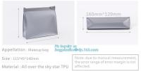 China vinyl toiletry zipper bag pvc slider bag waterproof customized print clear pvc cosmetic bags, Reusable Clear Pvc Cosmeti for sale