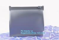 China Portable Clear PVC Slider Zipper Cosmetic Makeup Bag, Water proof slider pvc toiletry bag vinyl beachwear cosmetic bag for sale