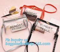 China zipper bag promotional gift bag, square barrel thickened plastic storage bag factory wholesale, barrel pin clear small m for sale