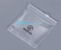 China pvc zipper lock slider bag/Resealable PVC Slider Zip Poly Bag, Flat Garment Zipper Packaging Slider Bag, CPE material zi for sale