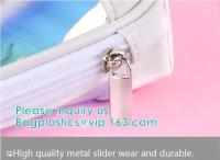 China HOLOGRAPHIC MAKEUP BAG, PU TPU MATERIAL MAKEUP travel wash bag waterproof makeup bag cosmetic bags, ECO FIRENDLY PACKAGE for sale