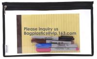China Custom Clear Zipper Pvc Zip lockk Pencil Bag,Zipper Pvc Waterproof Tote Beach Bag,PVC Mesh Bag PVC Zipper Bag for sale