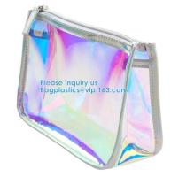 China Travel Pouch, Manufacture Clear PVC Zipper Puller Cosmetic Bag,Holographic Travel Pouch Cosmetic Bag Envelope Clutch Bag for sale