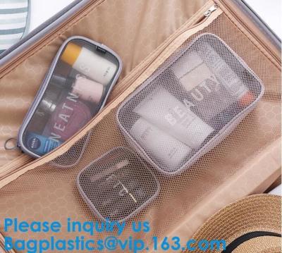 China Women Mesh Bag Travel Cosmetic Bag Makeup Case Pouch,Organizer Purse Necessary Mesh Cosmetic Bag Women Make Up Bag Makeu for sale
