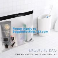 China Cosmetic/ Makeup/ Toiletry Customized Beach Zipper Clear PVC Cosmetic Bag Travel Toiletry Wash Bath PVC Cosmetic Bag for sale