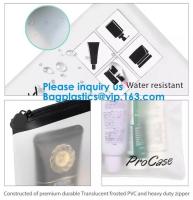 China Cosmetic/ Makeup/ Toiletry Customized Beach Zipper Clear PVC Cosmetic Bag Travel Toiletry Wash Bath PVC Cosmetic Bag for sale
