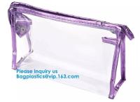 China Eco-Friendly Makeup Bag Travel Large Storage Easy Carrying Transparent Women Clear Cosmetic Bag for sale