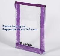 China Pvc Makeup Cosmetic Bag Resealable PVC Slider Zip Poly CPE Material, makeup mini clear PVC cosmetic bag for sale
