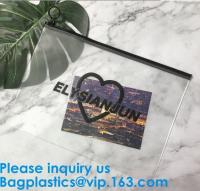 China Frosted Zip lockk Bag EVA PVC Hanger Bag For Clothes Frost Drawstring Bag,Printed LDPE Zip lockk Bags Slider Zip Lock Plasti for sale