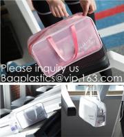 China PVC Makeup Bag Waterproof Cute Clear Transparent Plastic PVC Travel Makeup Cosmetic Toiletry Zip Bag Pouch for sale