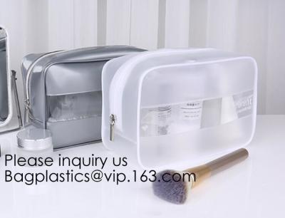 China Wholesale price environmental PVC pouch Dotted Transparent Cosmetic Storage Travel Toiletry Organizer Bags for sale