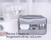 China Wholesale price environmental PVC pouch Dotted Transparent Cosmetic Storage Travel Toiletry Organizer Bags for sale