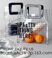 China Amazon Ebay Hot Selling Clear Pvc Tote Bag Transparent Handbag Shoulder Bag,Stadium Wholesale PVC Transparent Clear Tote for sale