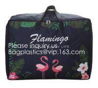 China Household 100% Polyester Quilt Storage Bag Travelling Bag With Zipper For Clothes,Quilt storage bag, Quilt handle bag for sale