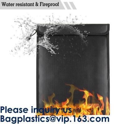 China Fiberglass Waterproof Durable,Fire Resistant Document bag Fire Proof Bag,Non-itchy Fiberglass Fireproof Water Resistant for sale