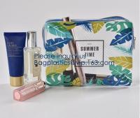 China Toiletry Bag Cosmetic Bag Promotion Gift Bag for Travel,Eco-friendly Soft Plastic Frosted Cosmetic EVA Zipper Bags for sale