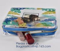 China Toiletry Bag Cosmetic Bag Promotion Gift Bag for Travel,Eco-friendly Soft Plastic Frosted Cosmetic EVA Zipper Bags for sale