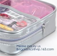 China High Performance Toiletry Bag,Vinyl Plastic Toiletry for Travel Accessories Organizer Makeup bag,Wine sling Recycled Cos for sale