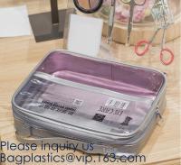 China High Performance Toiletry Bag,Vinyl Plastic Toiletry for Travel Accessories Organizer Makeup bag,Wine sling Recycled Cos for sale