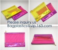 China Biodegradable Clear EVA Plastic Zipper Bag/ Cosmetic Packaging Bag,Travelling eco eva Beauty Cosmetic Bag, BAGEASE PACK for sale