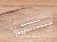 China Flat Type Clear Frosted Pvc/Eva Cosmetic Bag With Sewn Zipper,Brush Bag Makeup Wash Bag,Stylish, Practical, Portable, Co for sale