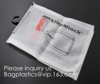 China Frosted Plastic EVA Garment Packing Bag Suit Clothes Bags With zipper slider,Luxury design EVA cosmetic packaging bag wi for sale