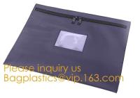 China Black Briefcase Style Locking Document Bag Bank Locking Security Deposit Bags Zipper Pouch Security Utility Bank Deposit for sale