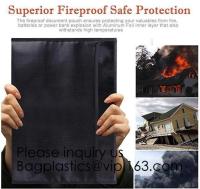 China Documents, Folders, Superior Fireproof Safe Protection,A4 Fireproof Document Holder Case Fire Resistant Money Purse Pack for sale