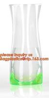 China Square Plastic Vase,Plastic Flower Vases, transparent PVC bag, vase pouch, stand up vase, plastic vase, floral bags pack for sale