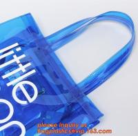 China Handle Zipper Lock Cosmetic Pvc Bag With Zip lockk, beach Bag Chain handle Handbag beach tote bag, jelly tote bag candy ha for sale