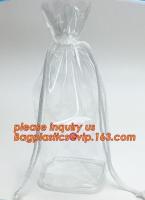 China vinyl drawstring organza gift bags, PVC Drawstring cosmetic clear vinyl bags, Drawstring Bag For Gift Packaging, eva, tp for sale