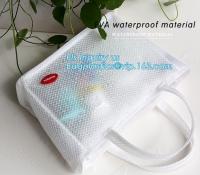 China cosmetic PVC mesh bag, vinyl pvc zipper blanket bags/small mesh zipper bags/zipper bag, Mesh Makeup Brush Organizer Trav for sale