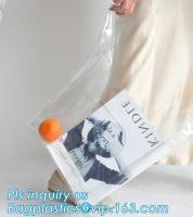 China Beach Tote Bag Pvc Handle Bags, Handle Zipper lock Transparent Clear pvc Packaging bag, PP PVC handle bag for packages for sale