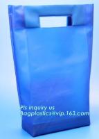 China transparent pvc bag for gift,cosmetics/PVC handle bag, Plastic Handle Bags For Makeup Travel Set Packaging, die cut hand for sale