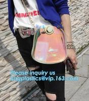 China adjustable shoulder strap women nylon pvc tote bag, Summer Beach Clear PVC Shoulder Bag DIY Transparent Clutch Tote Bag for sale
