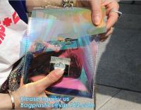 China shoulder clear pvc chain hand bag for purses handbags, Metallic Transparent PVC Beach Handbags Shoulder Bags, Chain Cros for sale