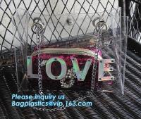 China PVC material shoulder bags, women shoulder bag clear pvc crossbody bag, jelly shoulder tote bag, wallet, purse, bags, pa for sale