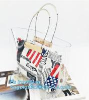 China clear pvc bag ring handle handbag teenager handbag, PVC Jelly Tote bag Candy handbag, beach handbag, handle carrier, bag for sale