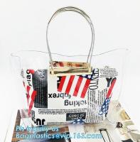 China clear pvc bag ring handle handbag teenager handbag, PVC Jelly Tote bag Candy handbag, beach handbag, handle carrier, bag for sale