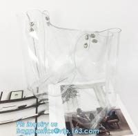 China Women Handbag PVC Single Shoulder Bag with Handles, Lady's Jelly Transparent PVC Beach Handbag Tote Shoulder Bag & Mini for sale