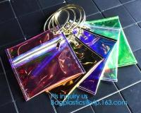 China Personalized Womens Rainbow Color Shoulder Hand Bag PVC Clear Beach Bag, Handbag manufacturer China fashion ladies clear for sale