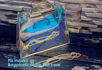 China customized clear pvc tote bag handbag, Trendy Lady Handbags with Zipper Handle Shoulder Tote Bag, Envelope Clutch Bag Ha for sale
