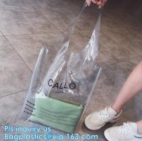 China vinyl pvc zippered shopping bag for home/daily use, Wear Resistant Eco Friendly PVC Shopping Bag, Custom Transparent Gif for sale
