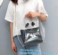 China Purses PVC Vinyl Plastic Purse Bag Handbag Ladies, Summer pvc tote bag lady transparent PVC handbags, Shoulder Handbag H for sale