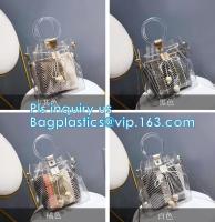 China handbag online pvc handbag for women, PVC tote handbag with a small purse, Thick PVC Women Unique Handbags, Bag Pouches for sale