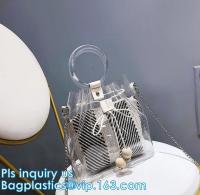 China handbag online pvc handbag for women, PVC tote handbag with a small purse, Thick PVC Women Unique Handbags, Bag Pouches for sale